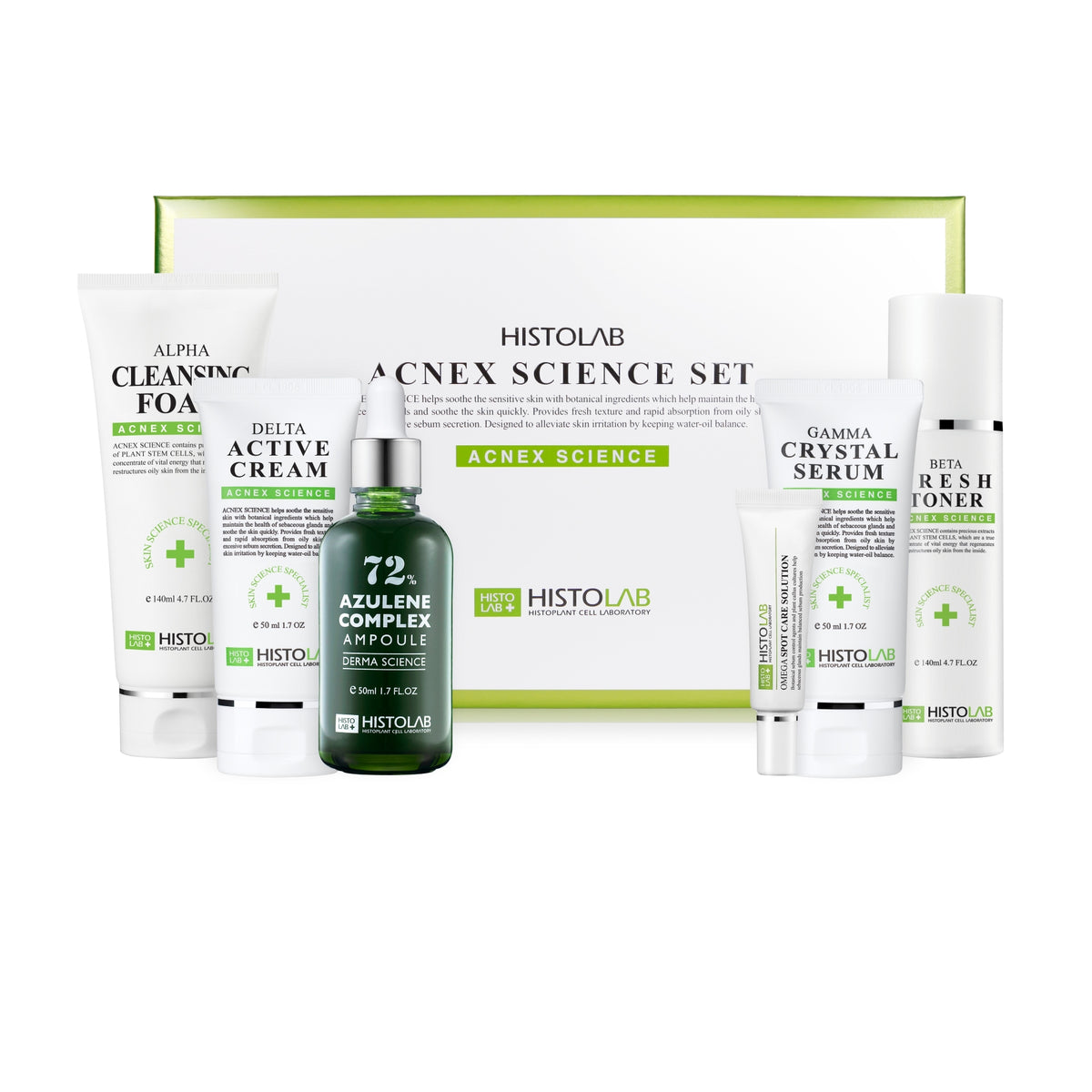 ACNEX SET | Oily and Acne-prone Skincare Collection | HistoLab Canada
